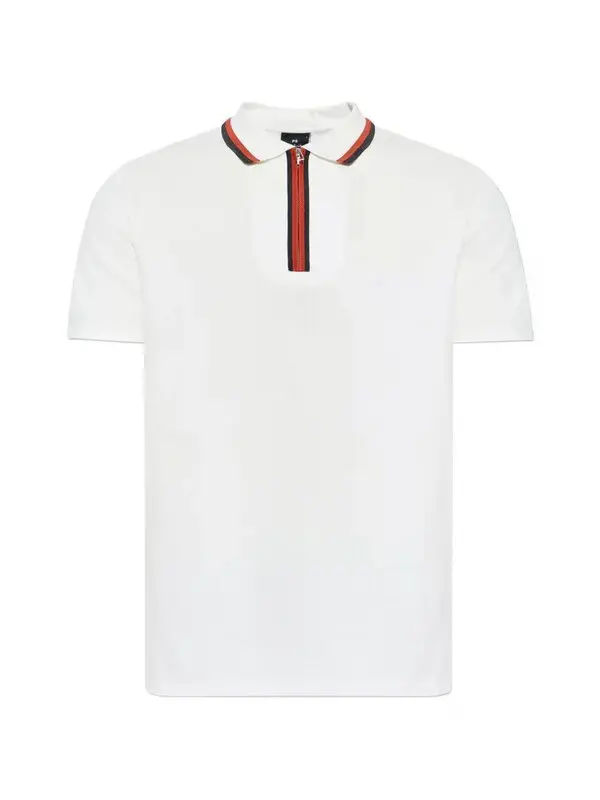 Paul Smith Striped Polo Shirt - White