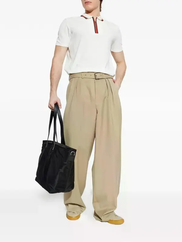 Paul Smith Striped Polo Shirt - White