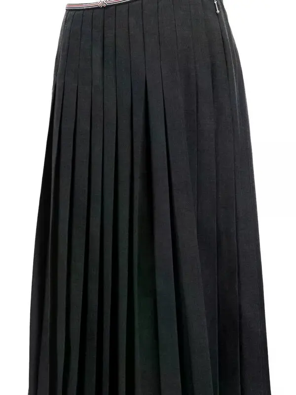 Thom Browne Midi Pleated Skirt