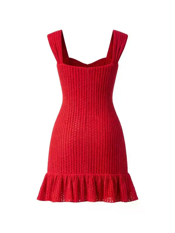 Tadashi Shoji Ruffled Mini Dress - Red