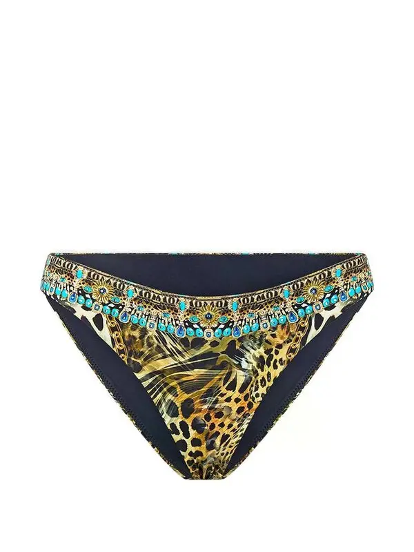 Camilla Crystal-embellished Bikini Bottom