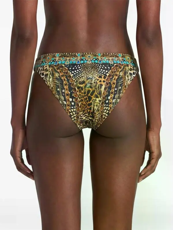 Camilla Crystal-embellished Bikini Bottom
