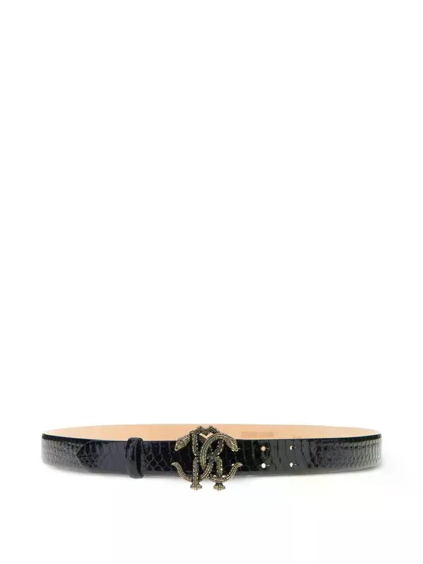 Roberto Cavalli Logo Belt - Black
