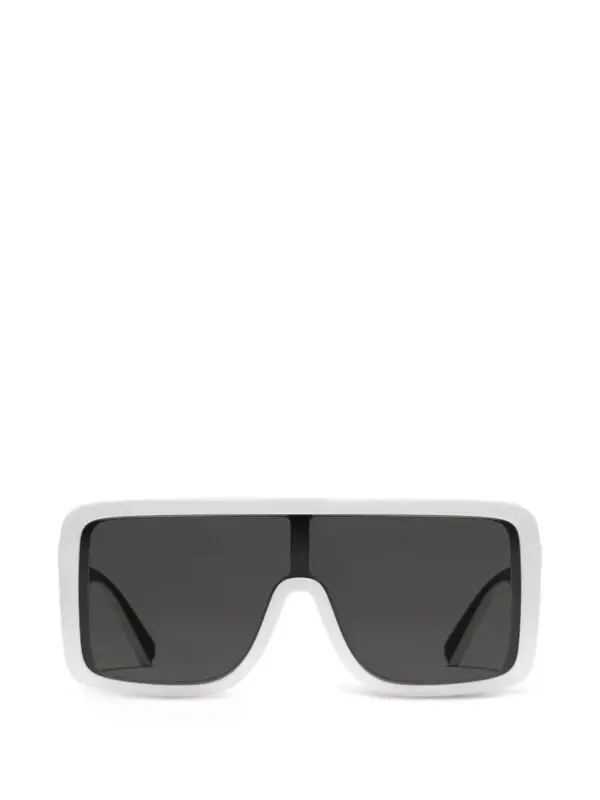 Dolce & Gabbana Logo Rectangle-frame Sunglasses - White