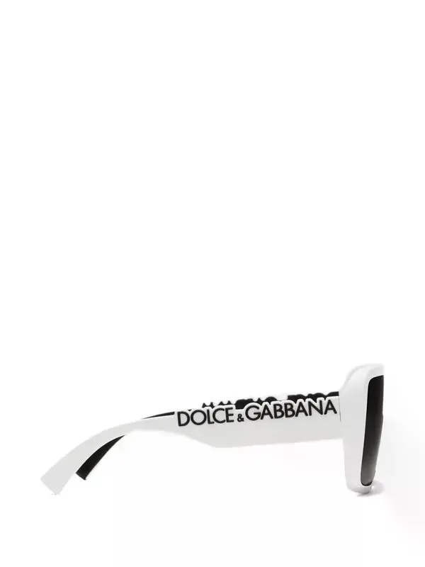 Dolce & Gabbana Logo Rectangle-frame Sunglasses