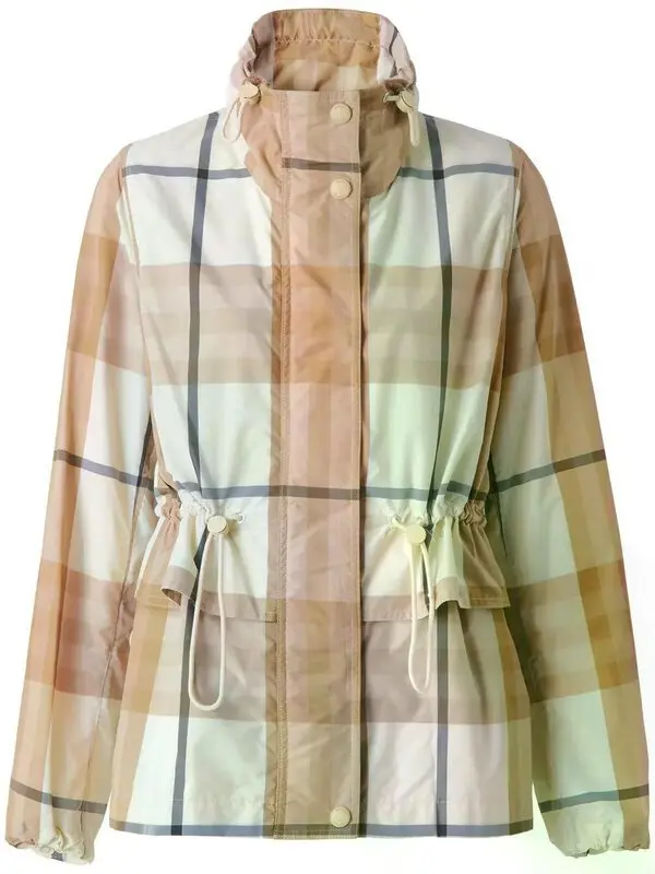 Burberry Check-print Drawstring Jacket