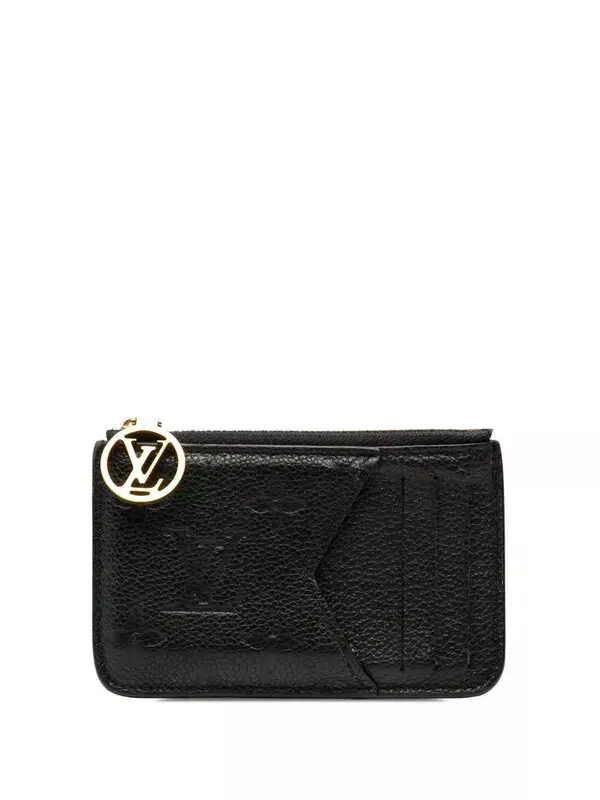 LOUIS VUITTON 2021-2025 Monogram Empreinte Romy Card Holder - Black