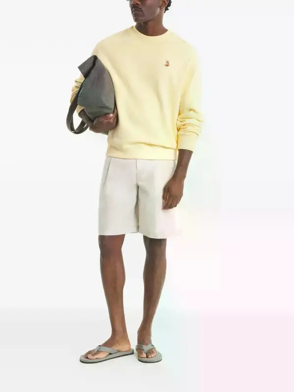 Maison Kitsuné Embroidered Sweatshirt - Yellow