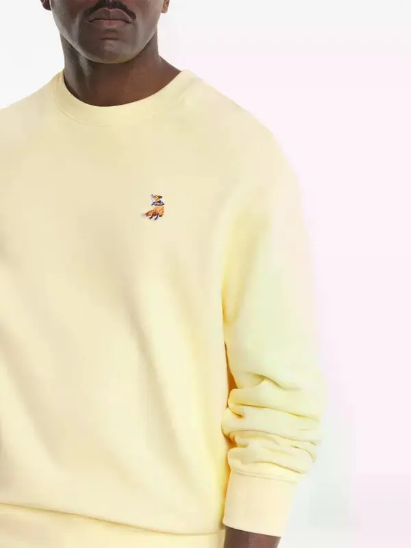 Maison Kitsuné Embroidered Sweatshirt - Yellow