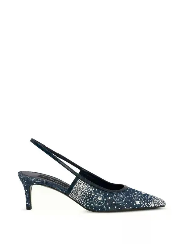 Philipp Plein Monogram Strass Heeled Pumps