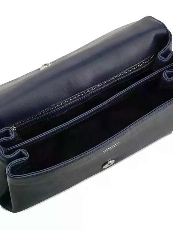 FERRAGAMO Front-flap Shoulder Bag - Blue