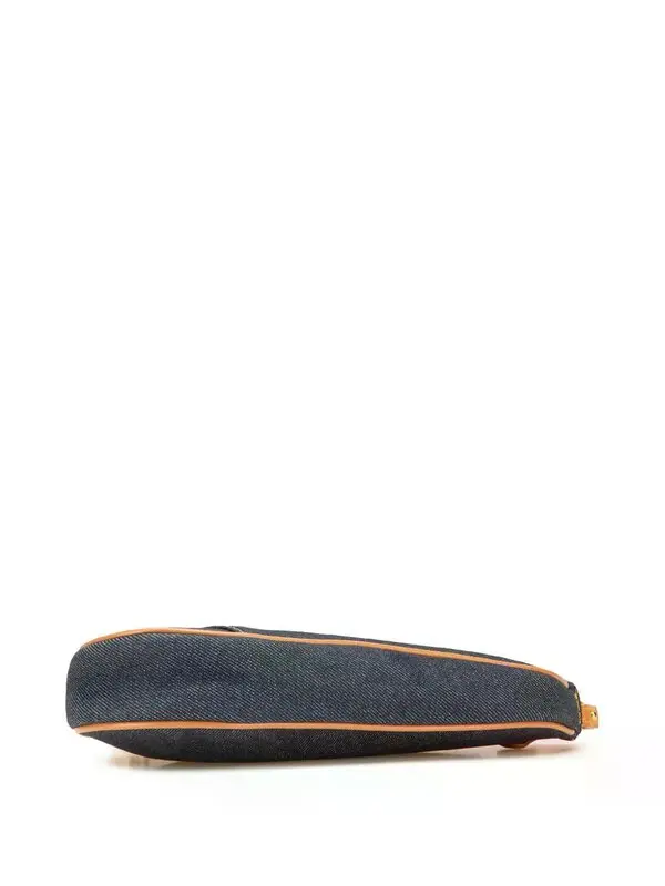 Dior 2001 Mini Denim Saddle Pochette - Blue