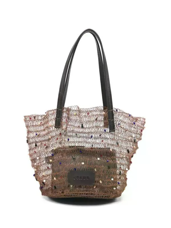 Staud Jewel Beaded Tote Bag