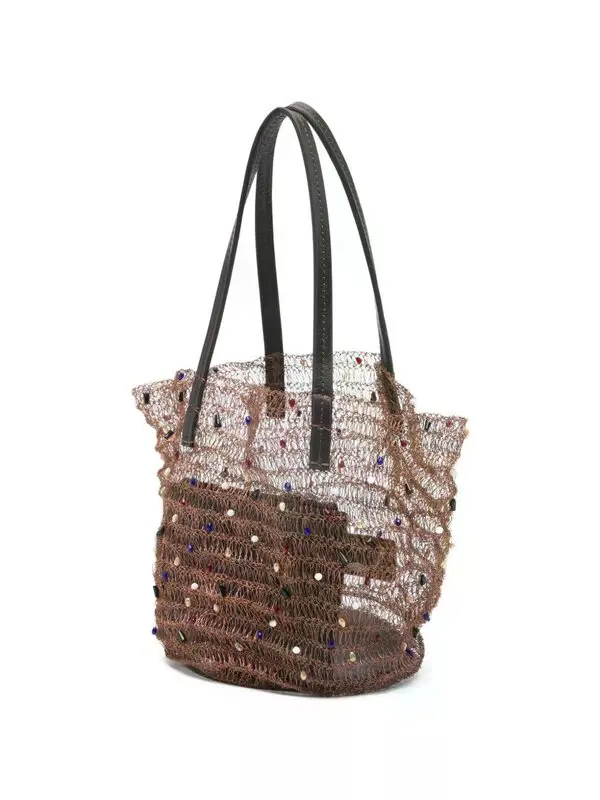 Staud Jewel Beaded Tote Bag