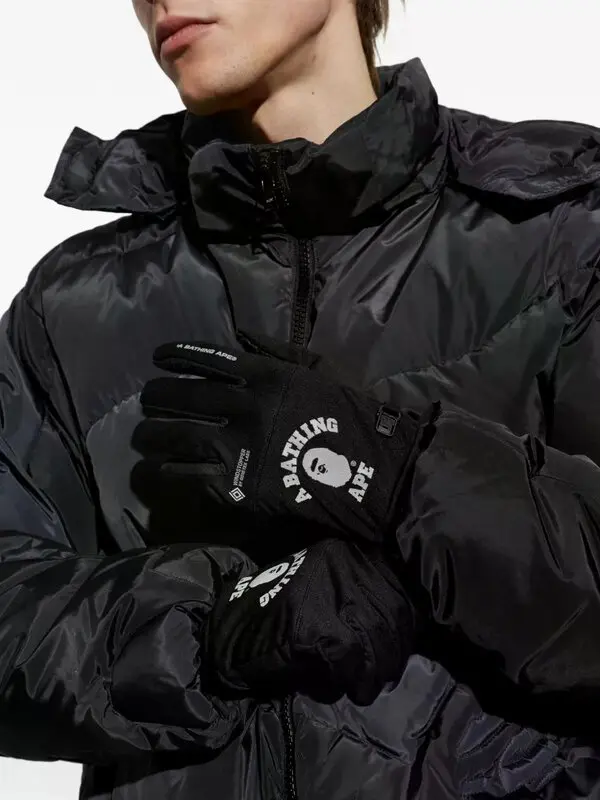 A BATHING APE Logo-print Gloves