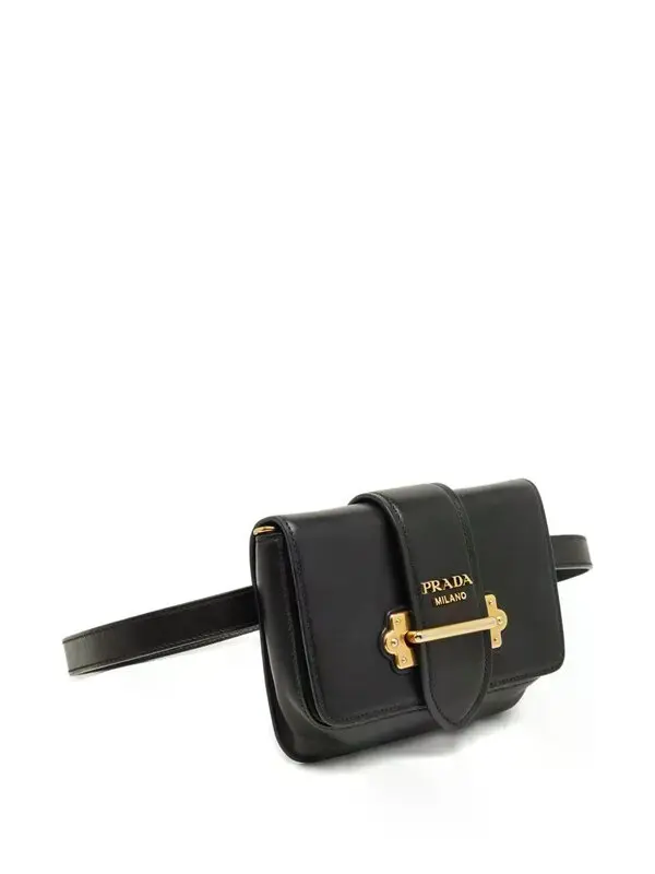 Prada Cahier Leather Belt Bag