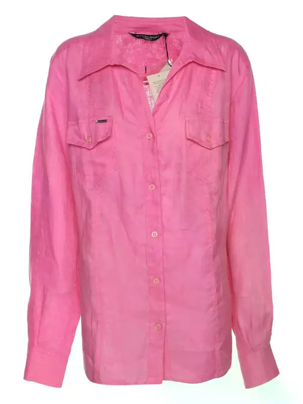 Marina Rinaldi Linen Button-up Shirt