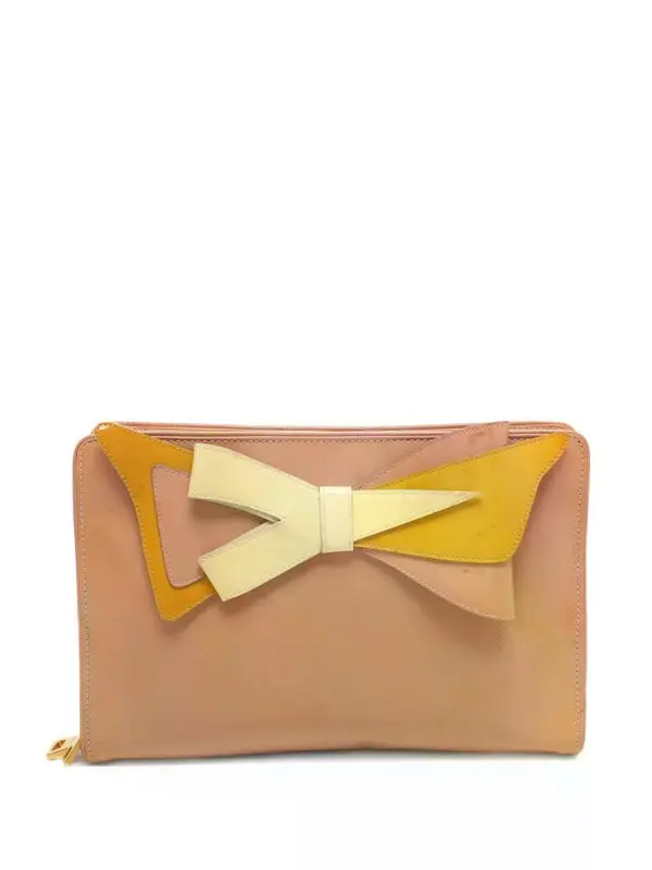 Prada Bow Adjustable-strap Shoulder Bag - Neutrals