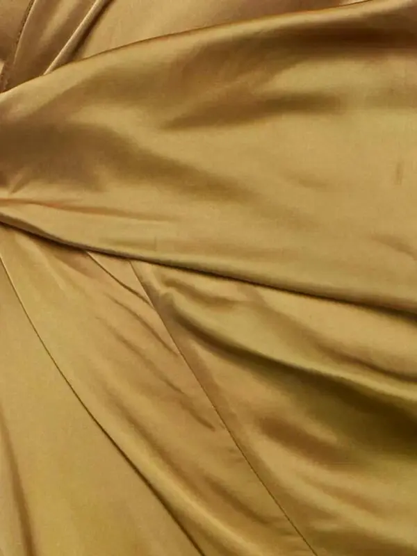 Rick Owens Satin Wrap Maxi Dress