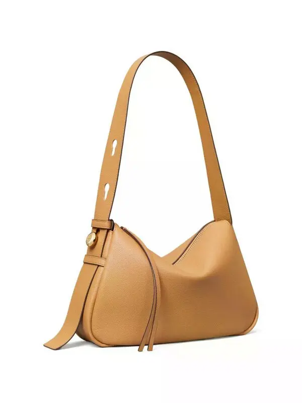 Tory Burch Medium Romy Zip Leather Shoulder Bag - Neutrals