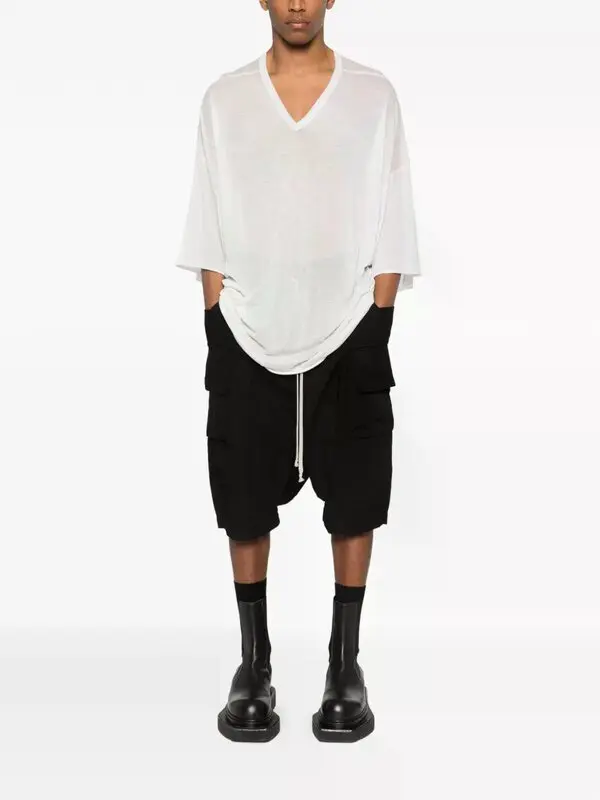 Rick Owens Cretch Cargo-pocket Drawstring Shorts - Black