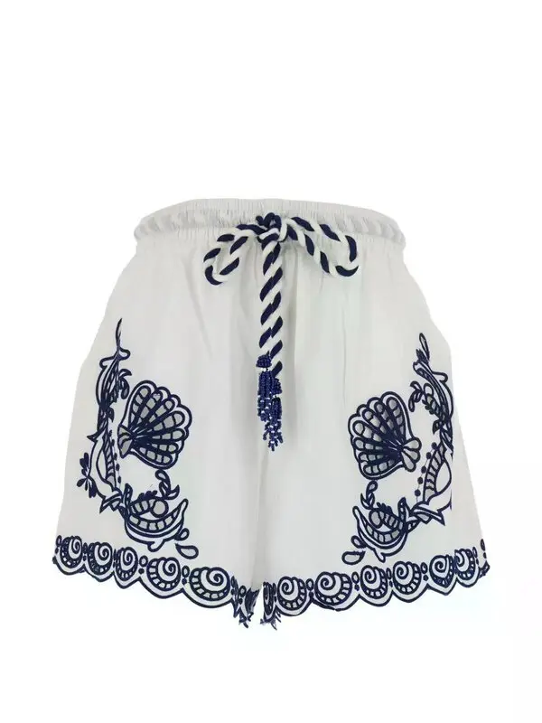 Farm Rio Embroidered Shorts