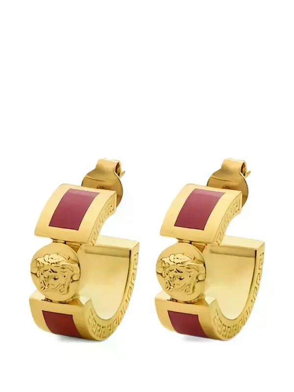 Versace Medusa-head Hoop Earrings - Gold