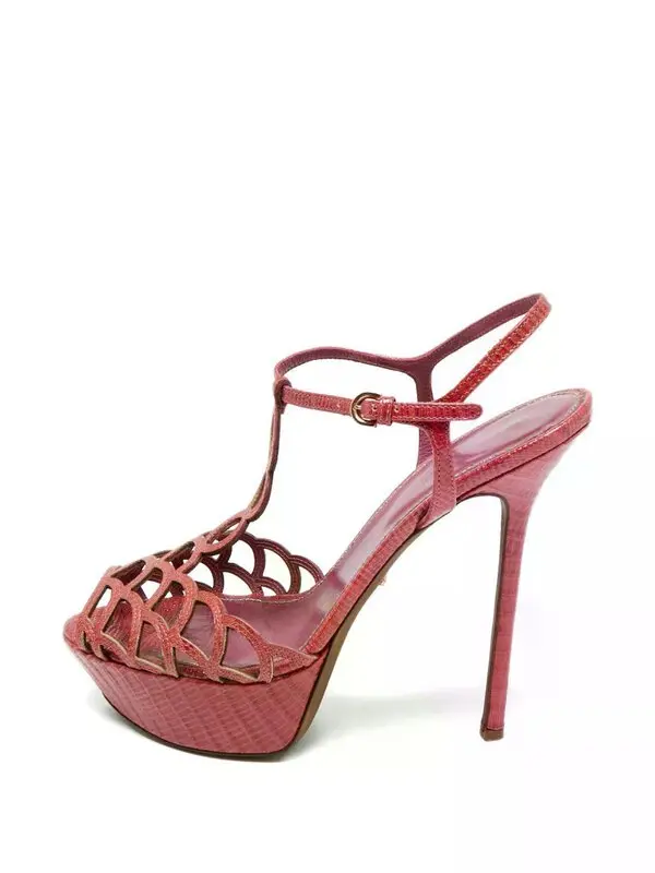 SERGIO ROSSI Cut-out Platform Sandals