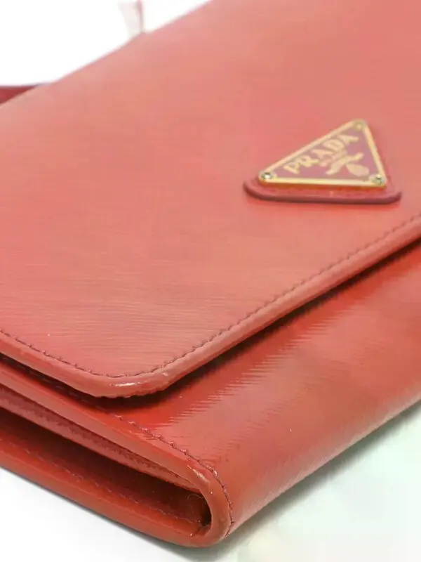 Prada Strap-detail Triangle-logo Wallet