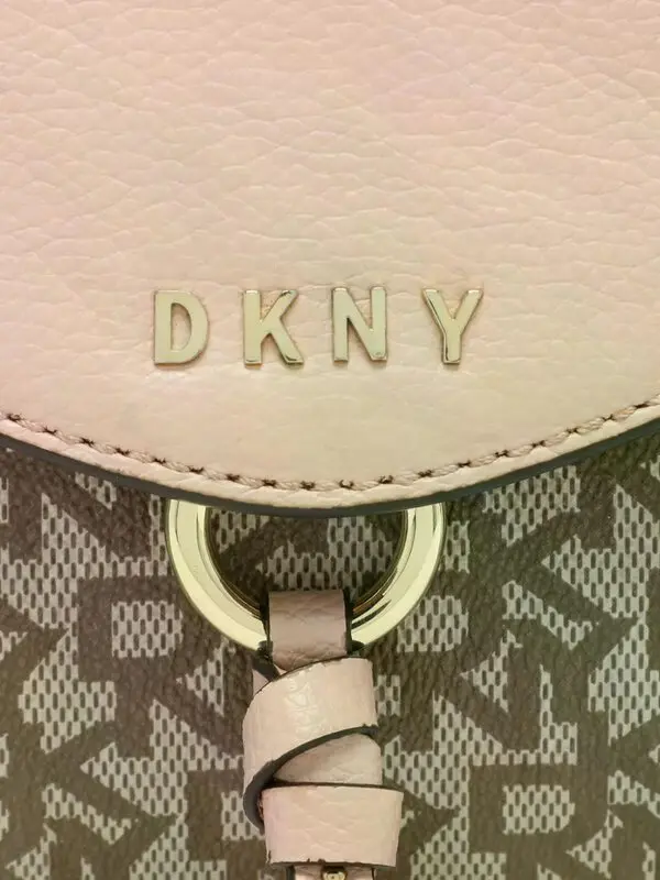 Dkny Monogram Leather Shoulder Bag