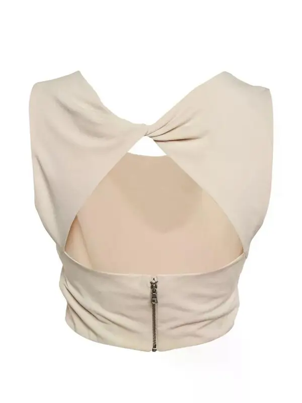 Alice + Olivia Twist Open-back Top