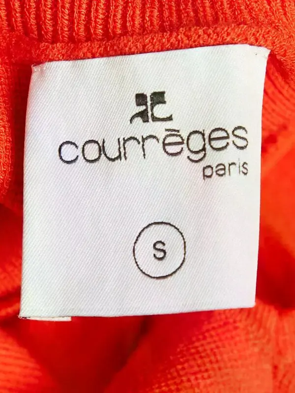 COURREGES Ribbed-knit Turtleneck Dress