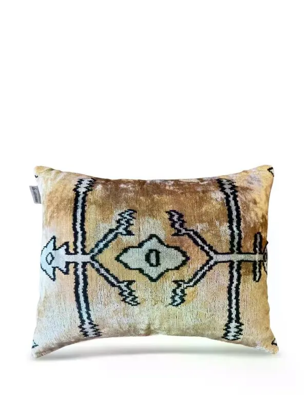 LES-OTTOMANS Patterned Cushion - Neutrals