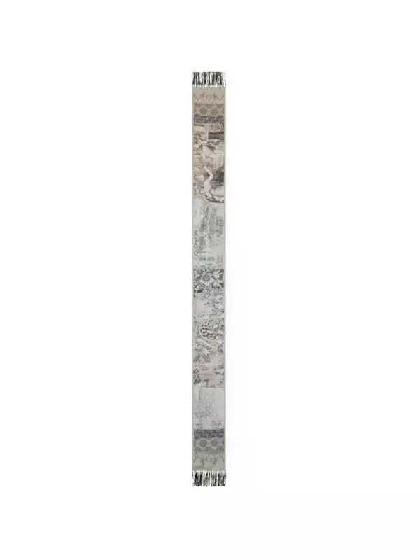 PIERRE-LOUIS MASCIA Graphic-pattern Scarves - Neutrals