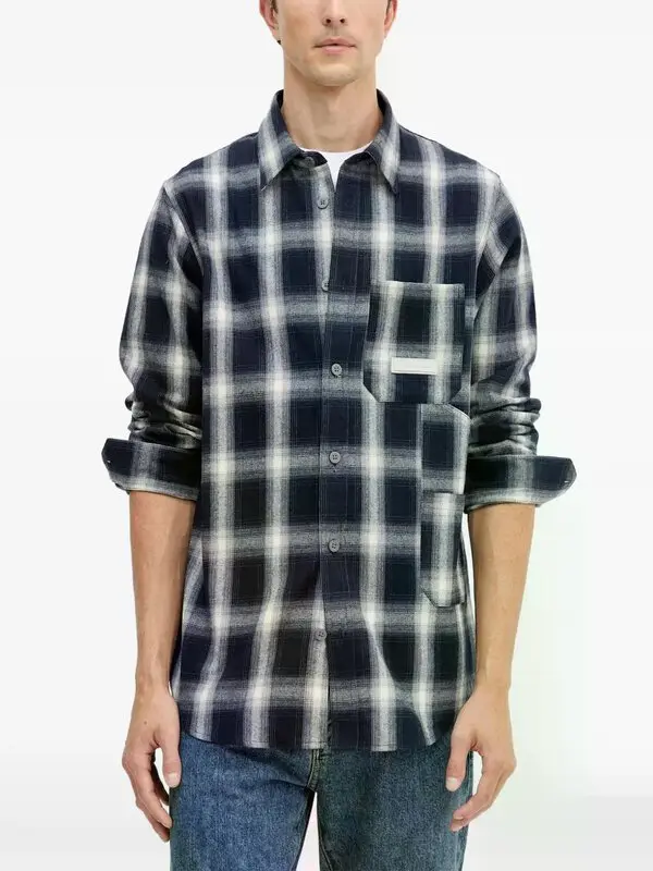 Armani Exchange Check-pattern Pocket Shirt