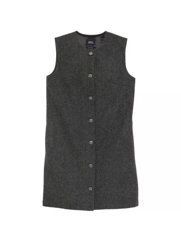 A.p.c. Button-up Sleeveless Dress