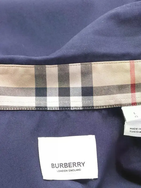 Burberry Logo-embroidered Button-down Shirt