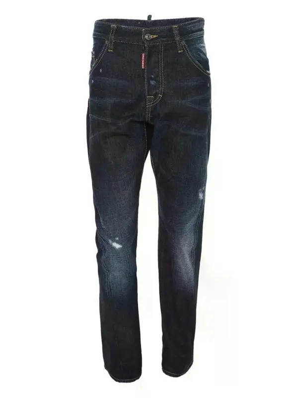 Dsquared2 Distressed Straight Leg Jeans