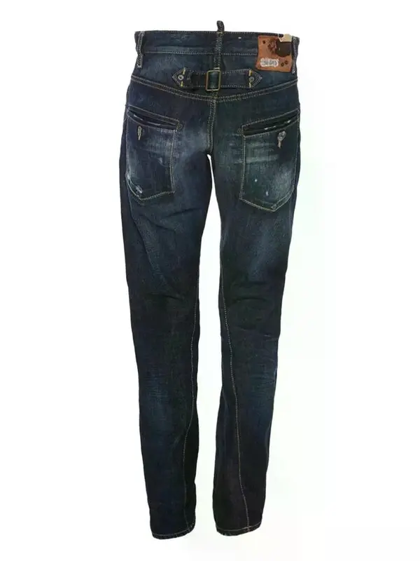 Dsquared2 Distressed Straight Leg Jeans