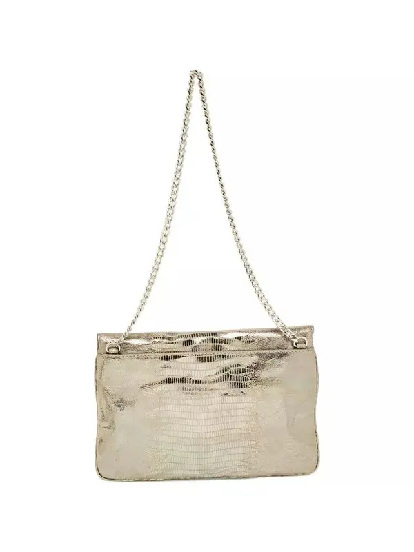 Michael Kors Python-effect Suede Clutch