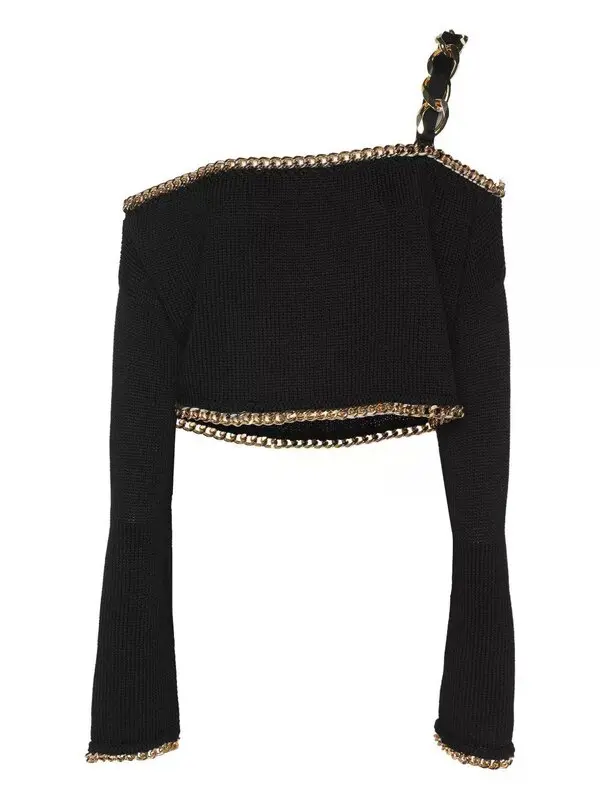 Balmain Off-the-shoulder Chain Top