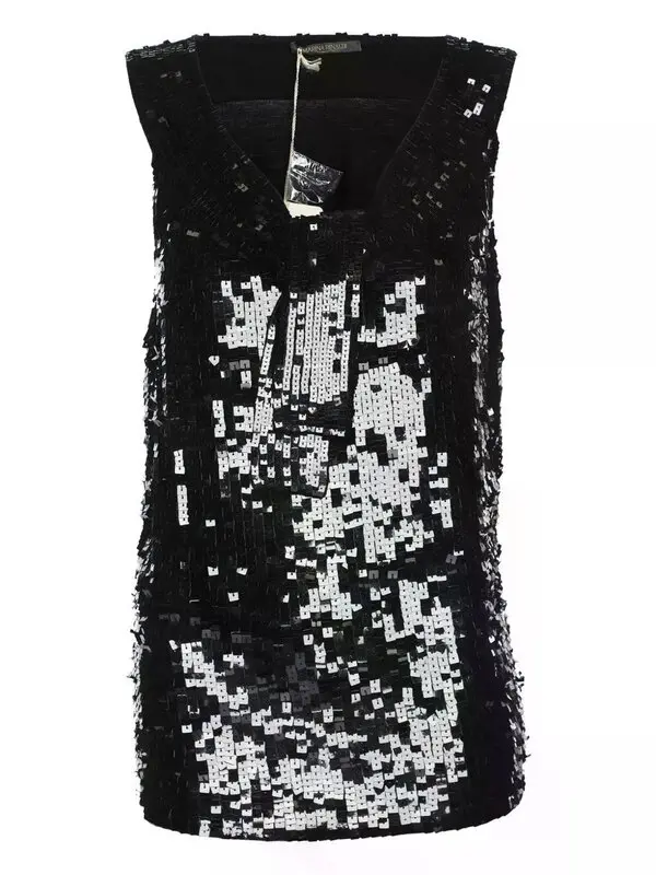 Marina Rinaldi Sequin-embellished Strapless Top