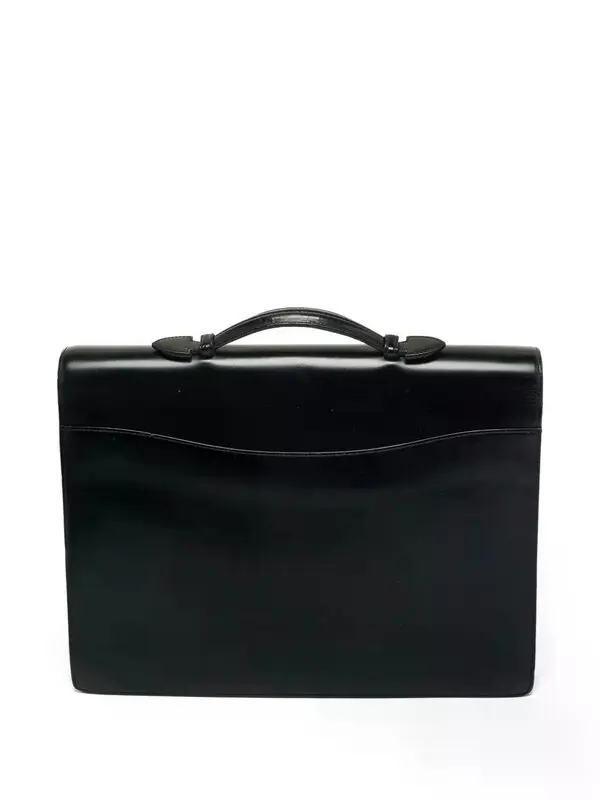 Dunhill Logo-detail Leather Briefcase