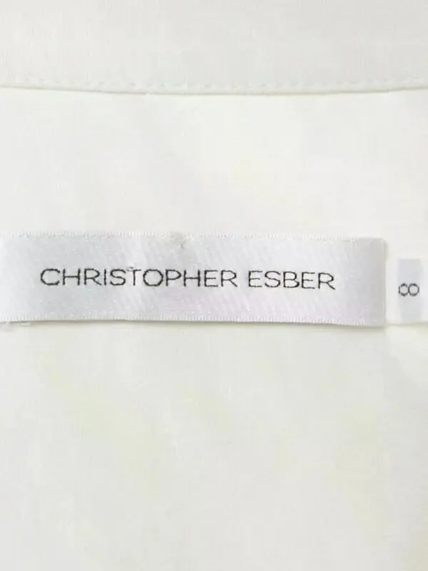 Christopher Esber Cropped Pointed-collar Shirt