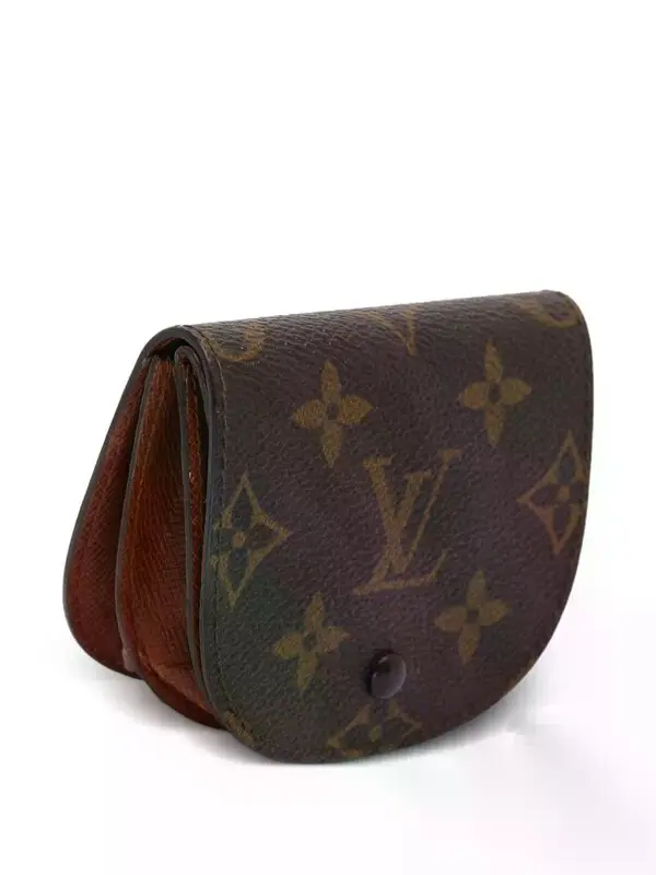 LOUIS VUITTON Monogram Coated Coin Purse - Brown