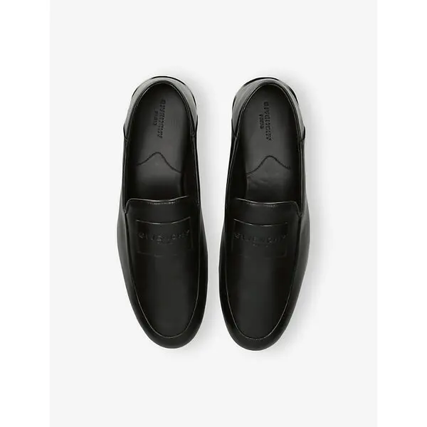 Givenchy Label Leather Loafers
