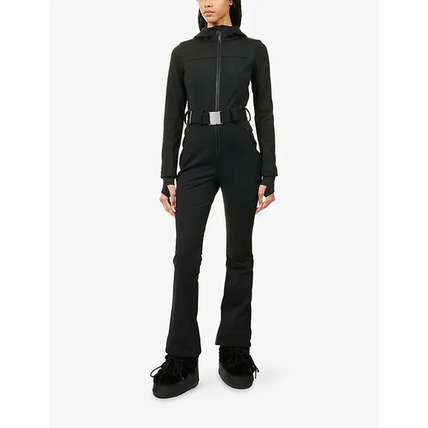Bo+tee Hooded Waterproof Soft-shell Ski Suit - Black