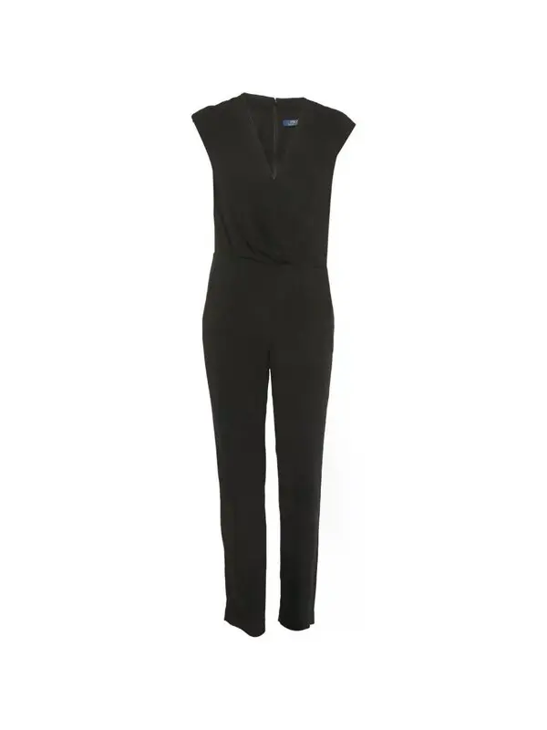Polo Ralph Lauren Crepe Sleeveless Jumpsuit - Black