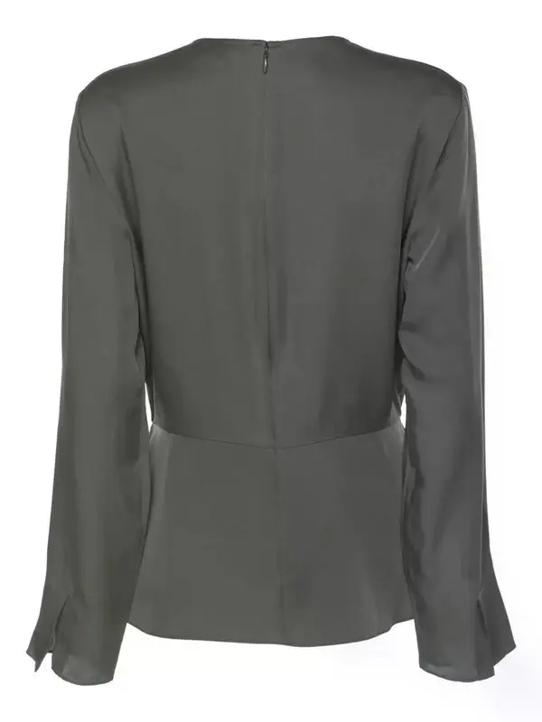 Theory Full-sleeve Silk Top