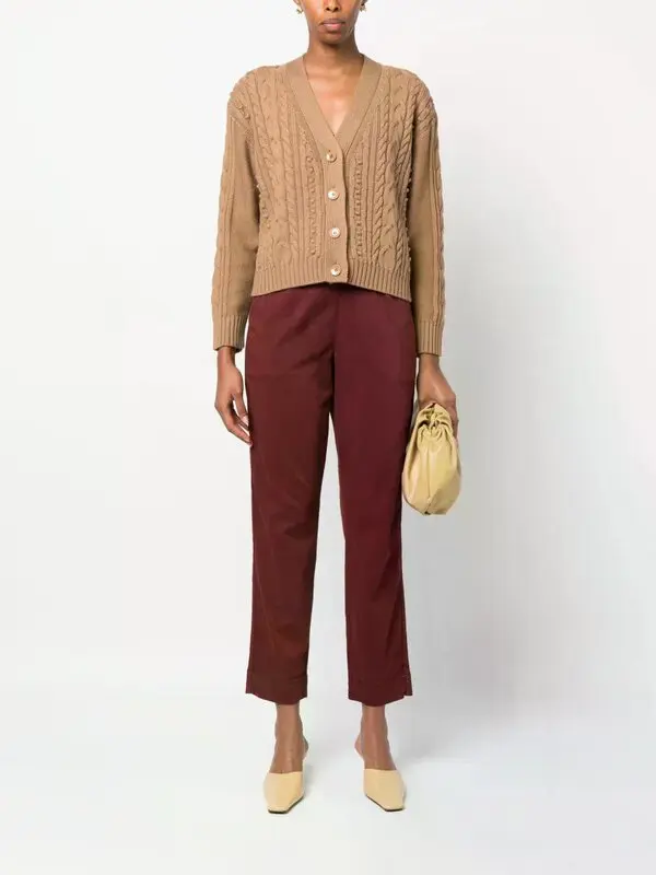 Max Mara V-neck Virgin Wool Cardigan